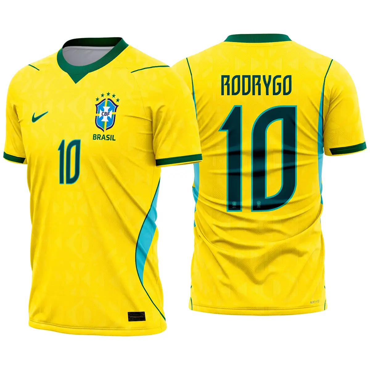 Arte Camisa Seleção Brasileira 2026-2027 Home Corel Draw | Studios Cat