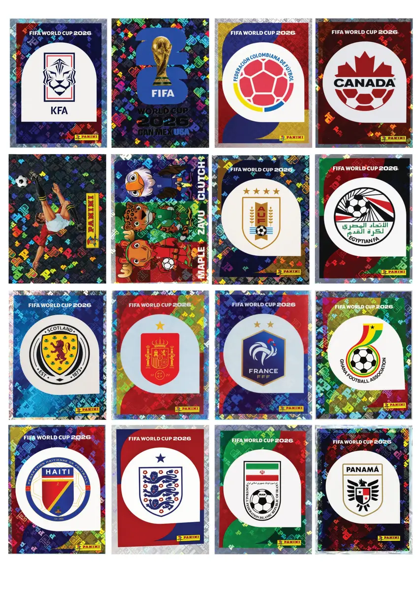 Figurinhas PDF Copa do Mundo 2026 Holográficas Brilhantes | Studios Cat