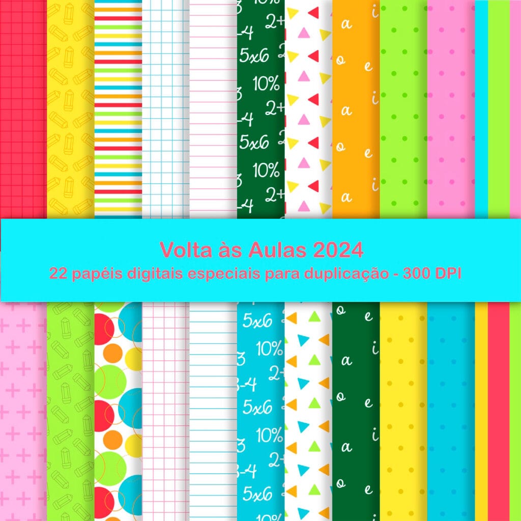 Kit Digital Volta às Aulas 2024 Aluninhos Fofos + Elementos | Studios Cat