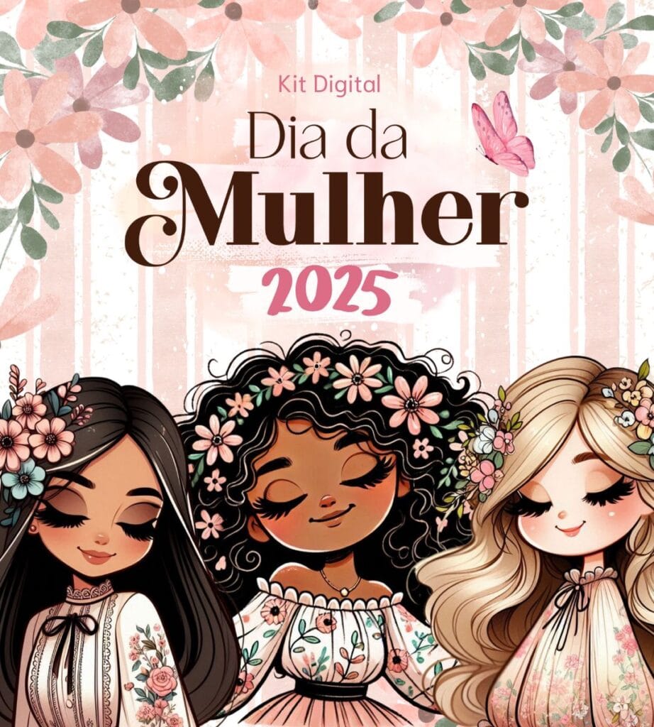 Kit Especial Dia da Mulher 2025: 150 Ilustrações + Fundos | Studios Cat
