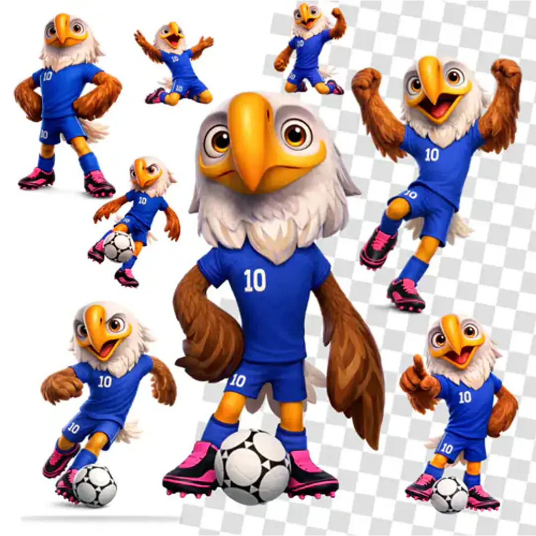 Kit PNG Mascotes Copa do Mundo 2026 para Personalizados | Studios Cat
